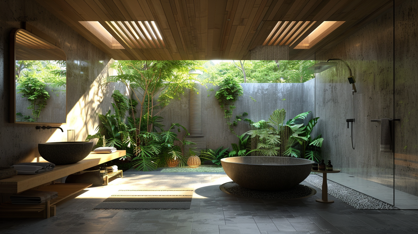 Modern Open Air Bathroom02 – GLD-LAB. EX GALLERY