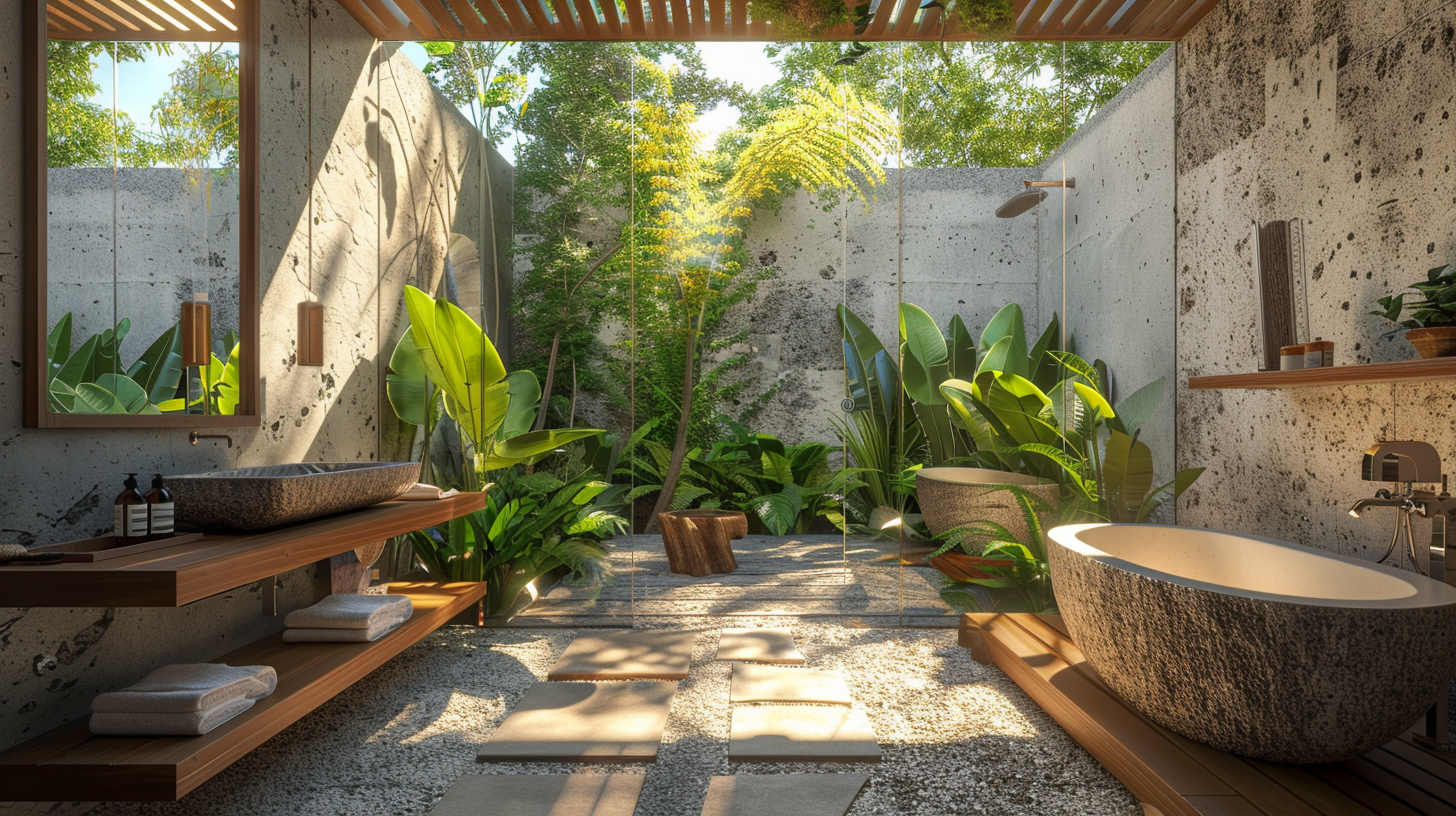 Modern Open Air Bathroom – GLD-LAB. EX GALLERY