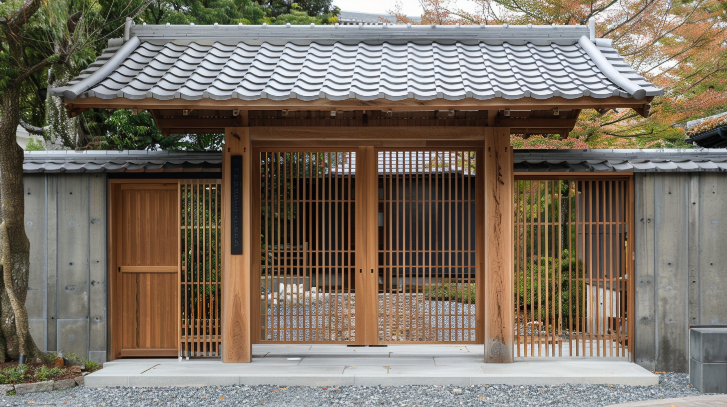 Japanese Style Wooden Entrance Gate – GLD-LAB. EX GALLERY